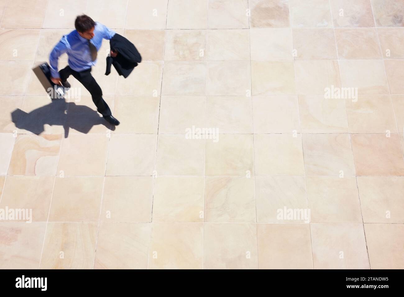 Running, delay and a business man rushing to work for an appointment ...