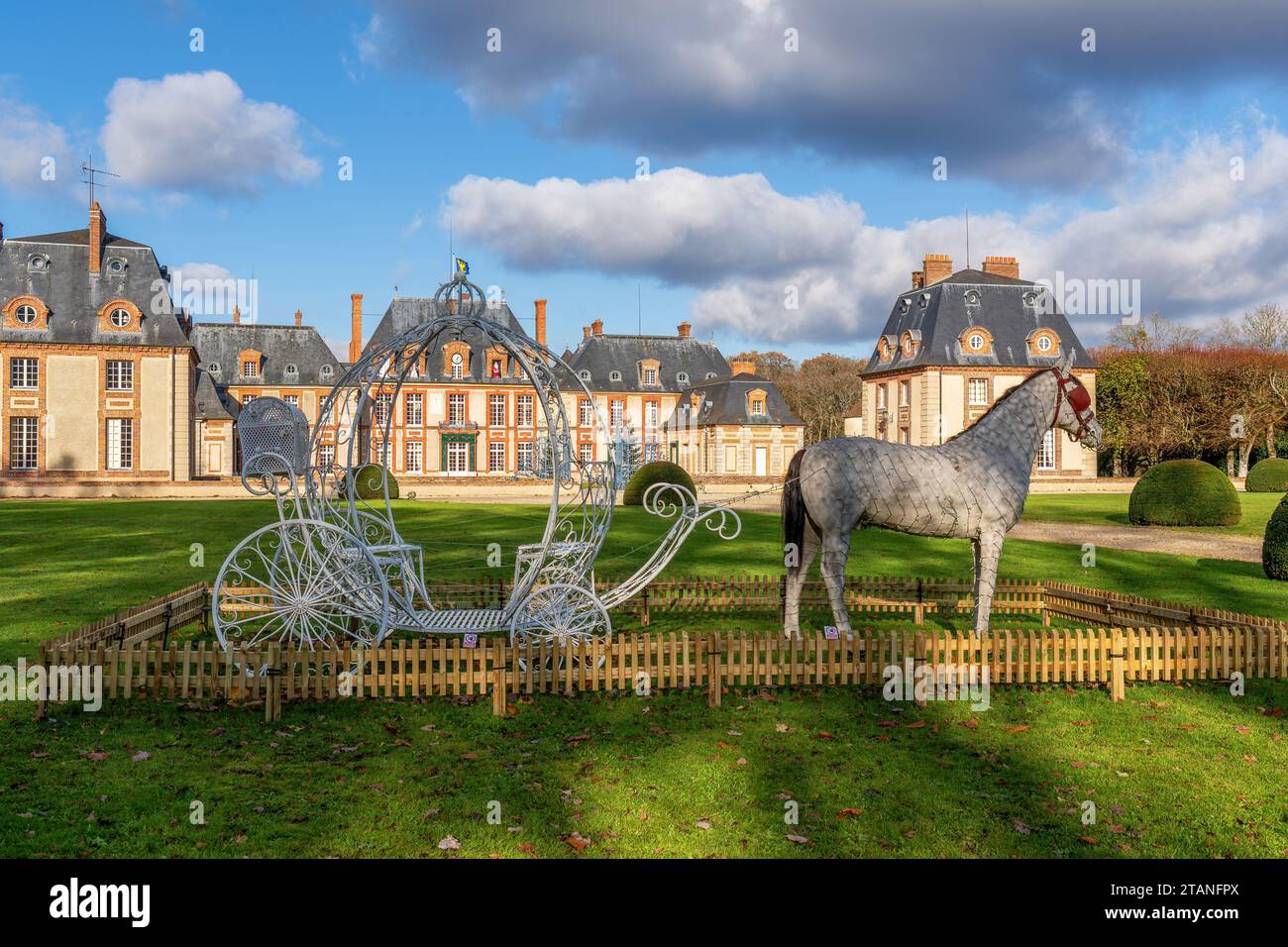 Chateau de Breteuil in the Chevreuse Valley - France Stock Photo - Alamy