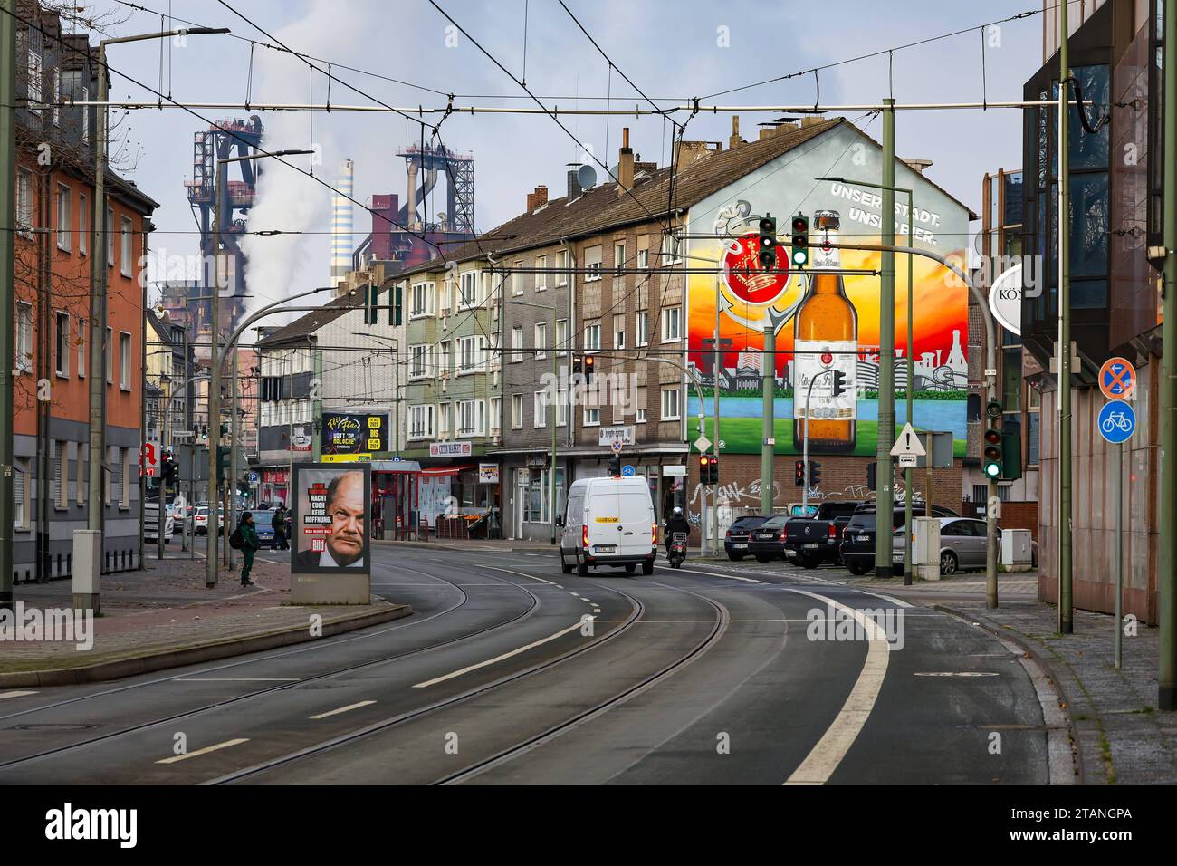 Duisburg, Ruhrgebiet, Nordrhein-Westfalen, Deutschland - Stadtansicht ...