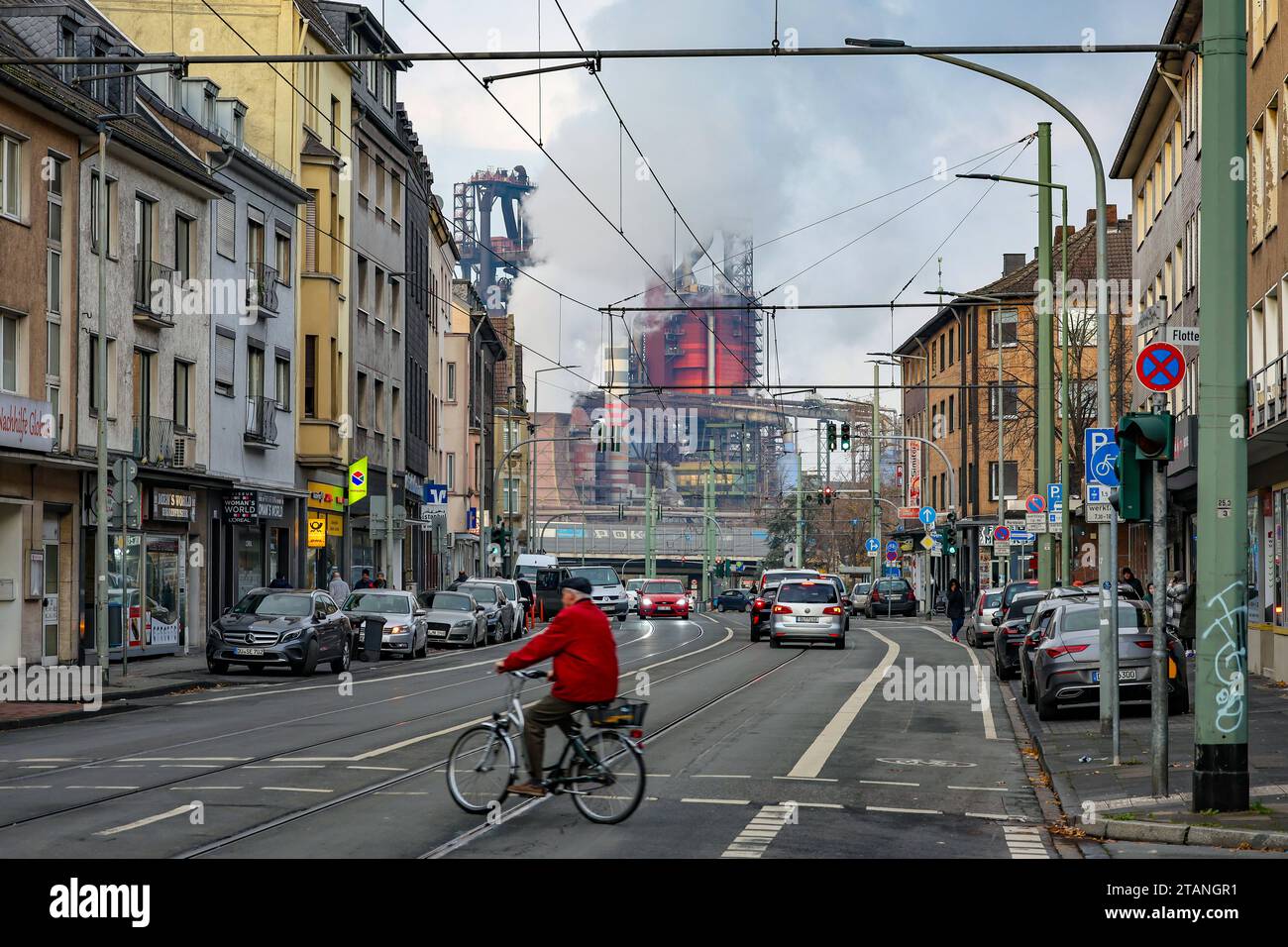 Duisburg, Ruhrgebiet, Nordrhein-Westfalen, Deutschland - Stadtansicht ...
