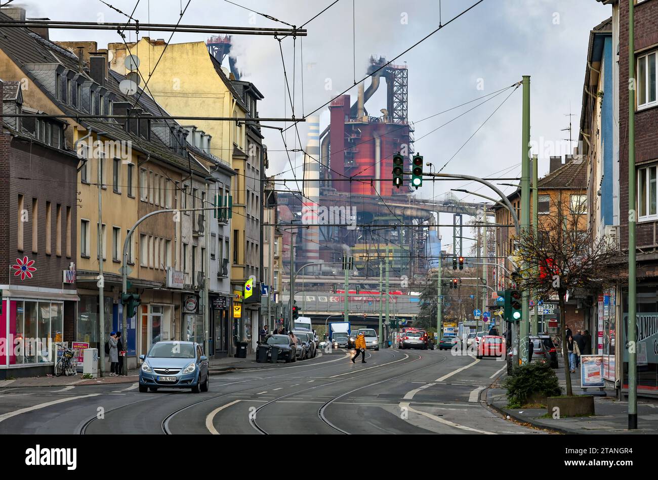 Duisburg, Ruhrgebiet, Nordrhein-Westfalen, Deutschland - Stadtansicht ...