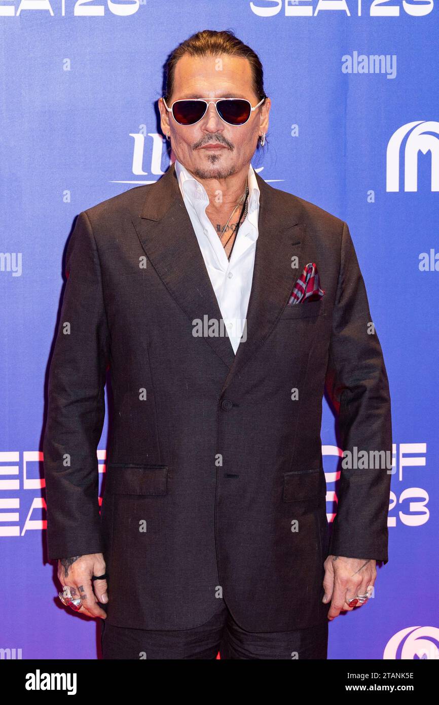 Johnny Depp attends the screening of "Jeanne Du Barry" during the The ...