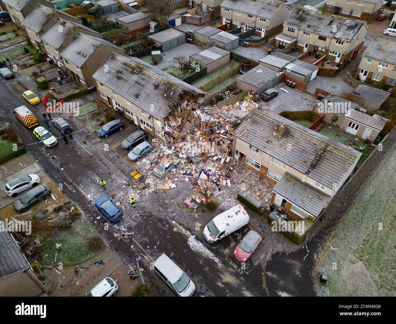 Aerial view baberton gas explosion hi-res stock photography and images ...