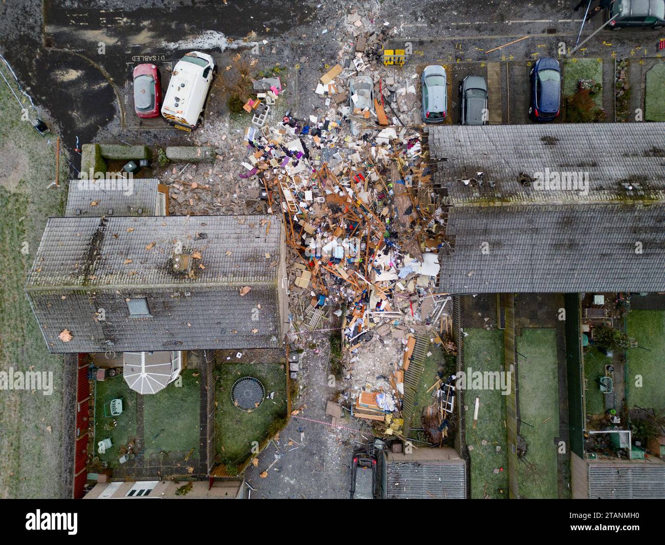 Aerial view baberton gas explosion hi-res stock photography and images ...