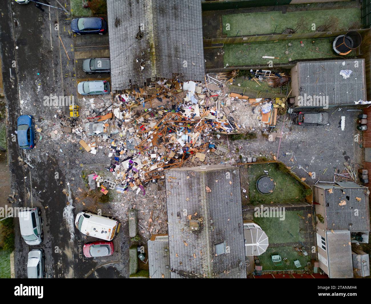 Aerial view baberton gas explosion hi-res stock photography and images ...