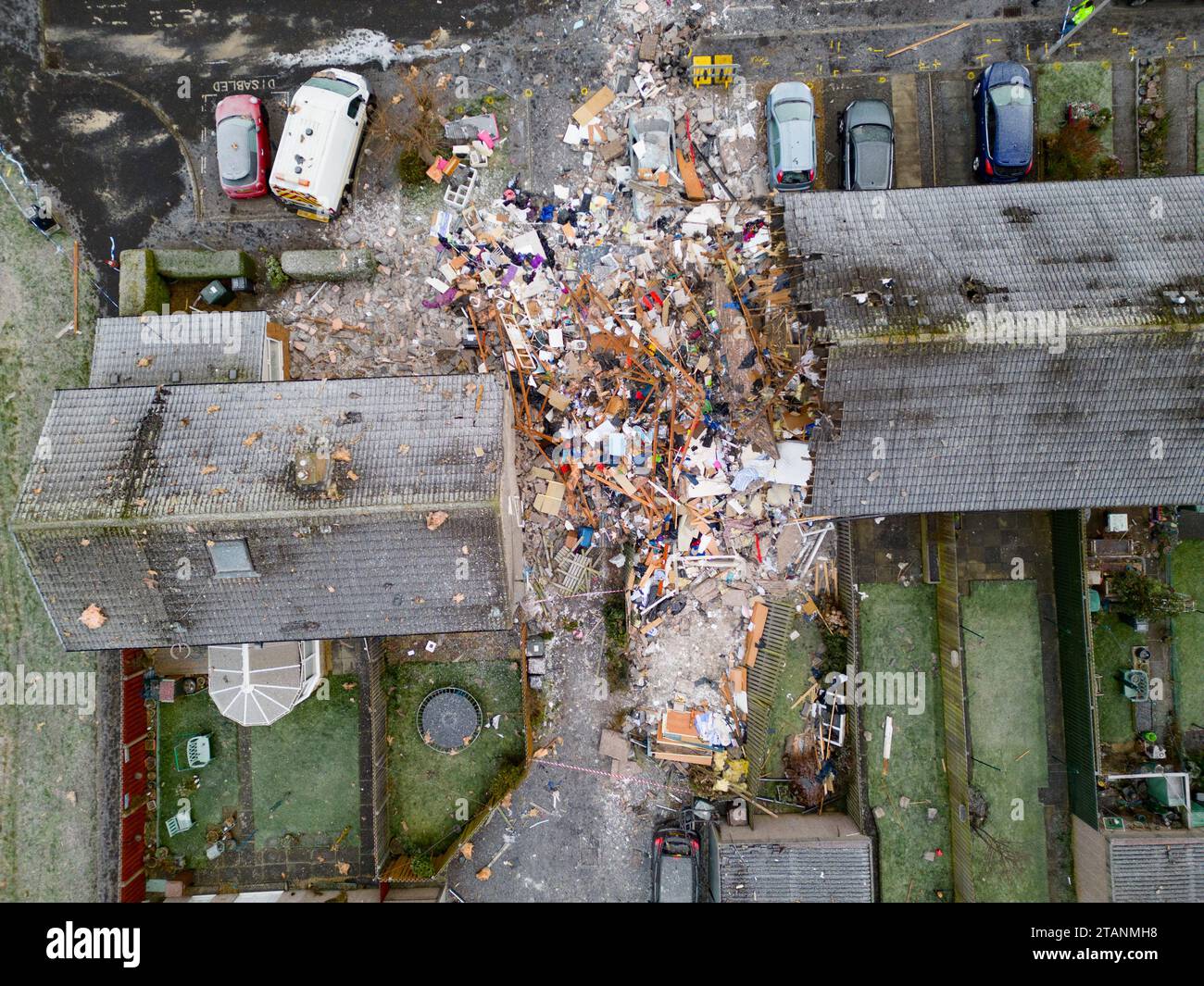 Aerial view baberton gas explosion hi-res stock photography and images ...