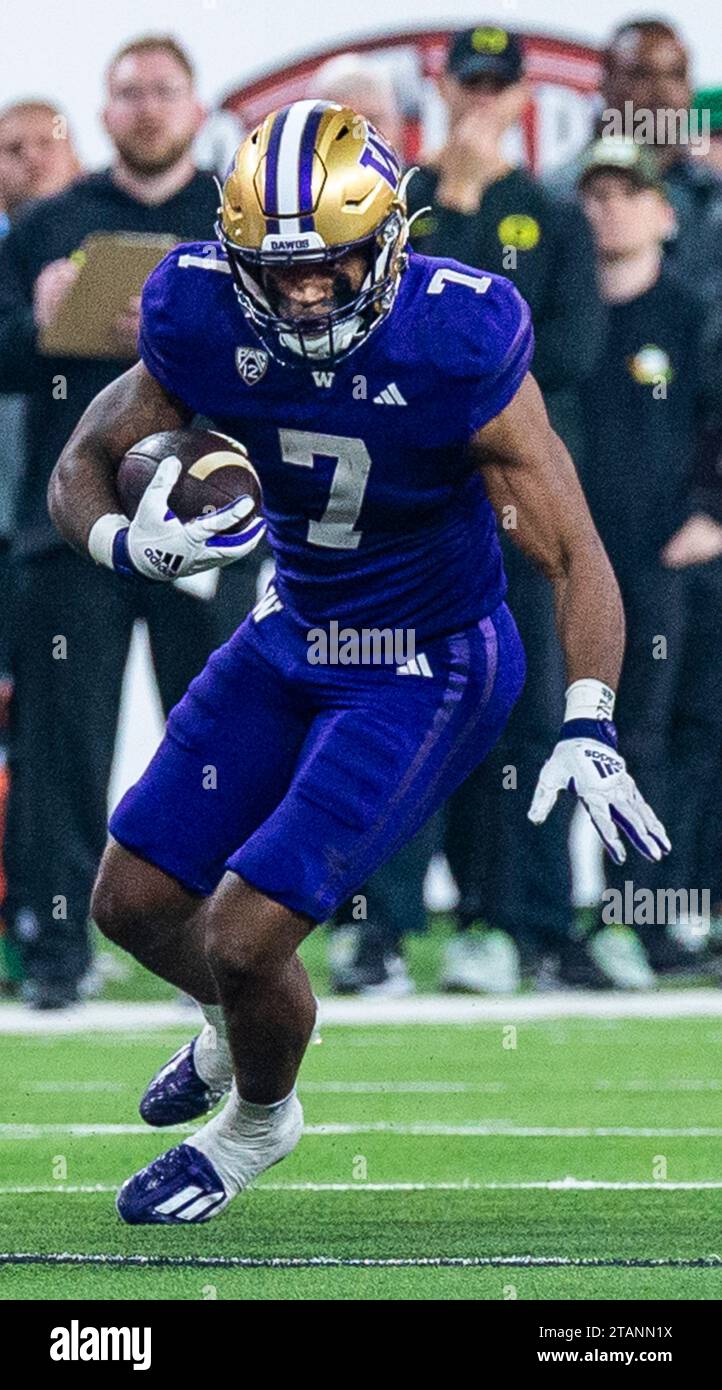 Allegiant Stadium. 01st Dec, 2023. NV U.S.A. Washington running back ...