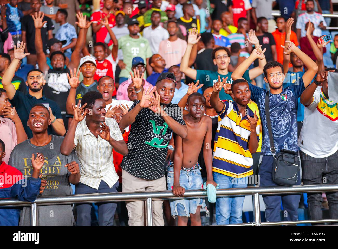 DAR ES SALAAM, TUNISIA – DECEMBER 1: Al Halil fans during the Caf ...