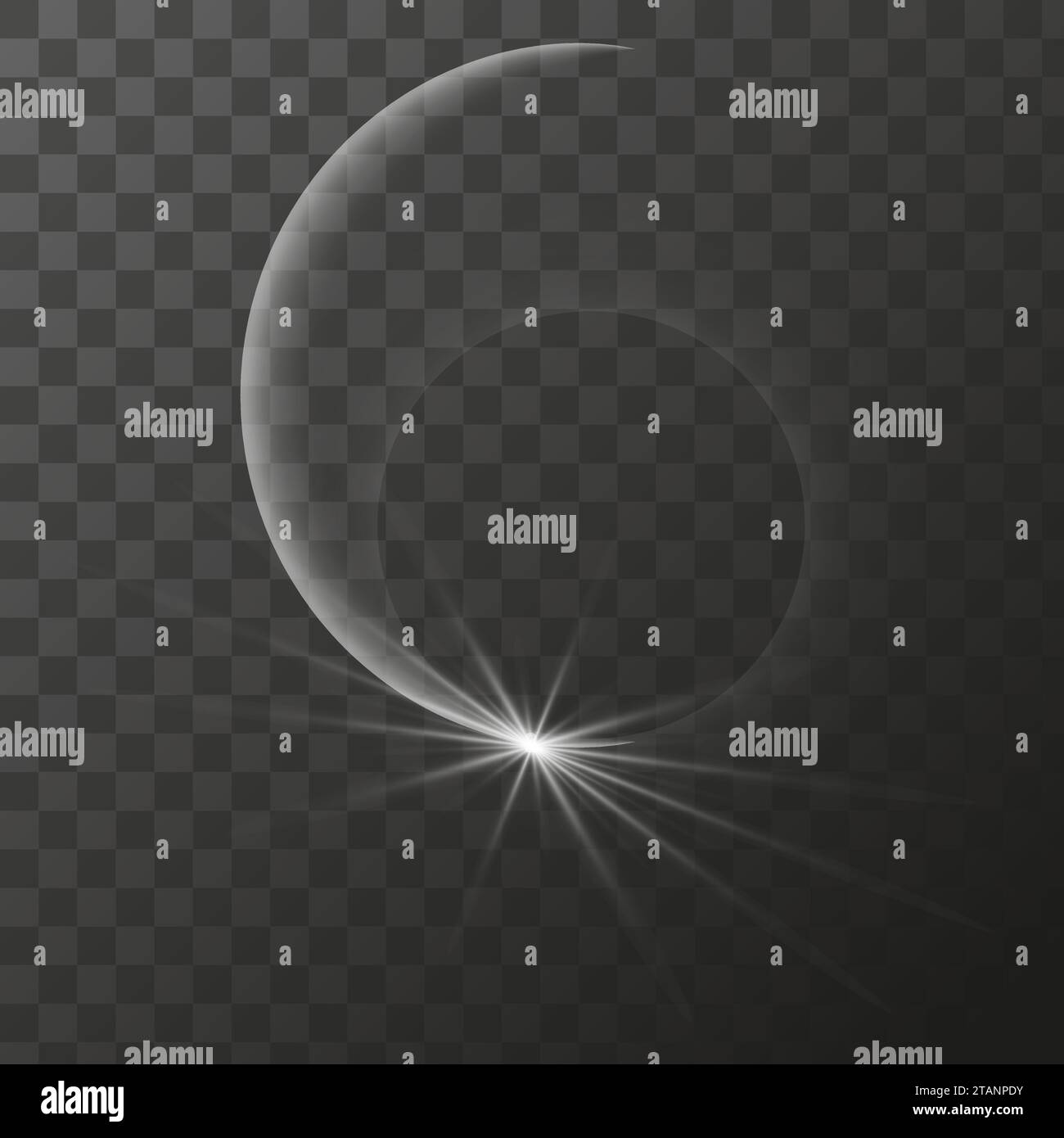 Shining star light rays glowing particles. Vector special effect on a ...