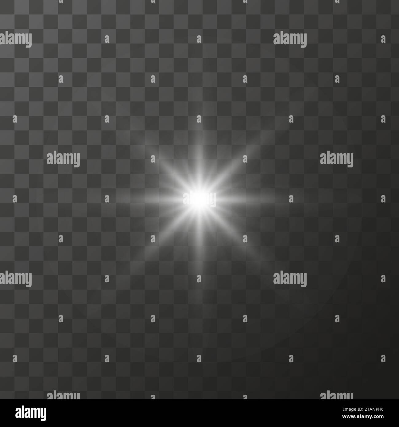 Shining star light rays glowing particles. Vector special effect on a ...