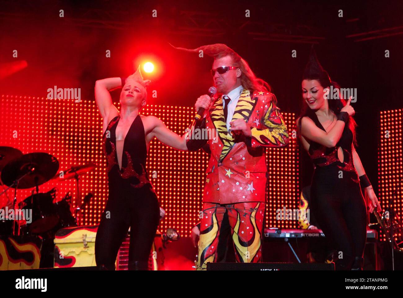 Vienna, Austria. September 9, 2008. Leningrad Cowboys at the Danube ...
