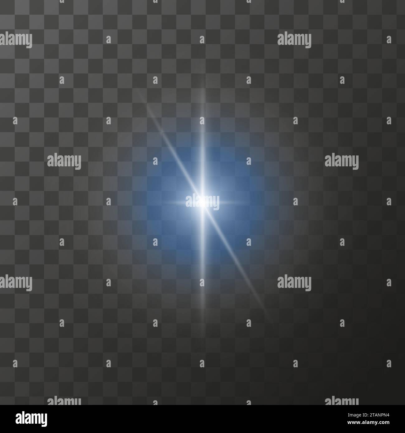 Blue star shining star on transparent background, Bright blue light ...