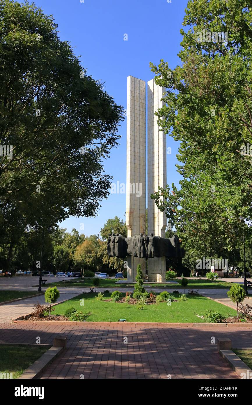 August 18 2023 - Bishkek in Kyrgyzstan, Central Asia: Stele of ...