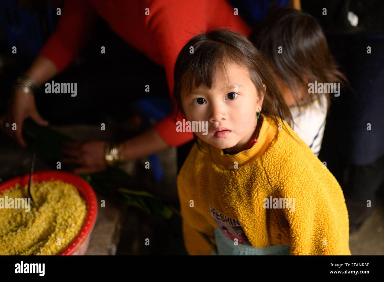 Cute little boy sitting in cafe Stock Photo - Alamy
