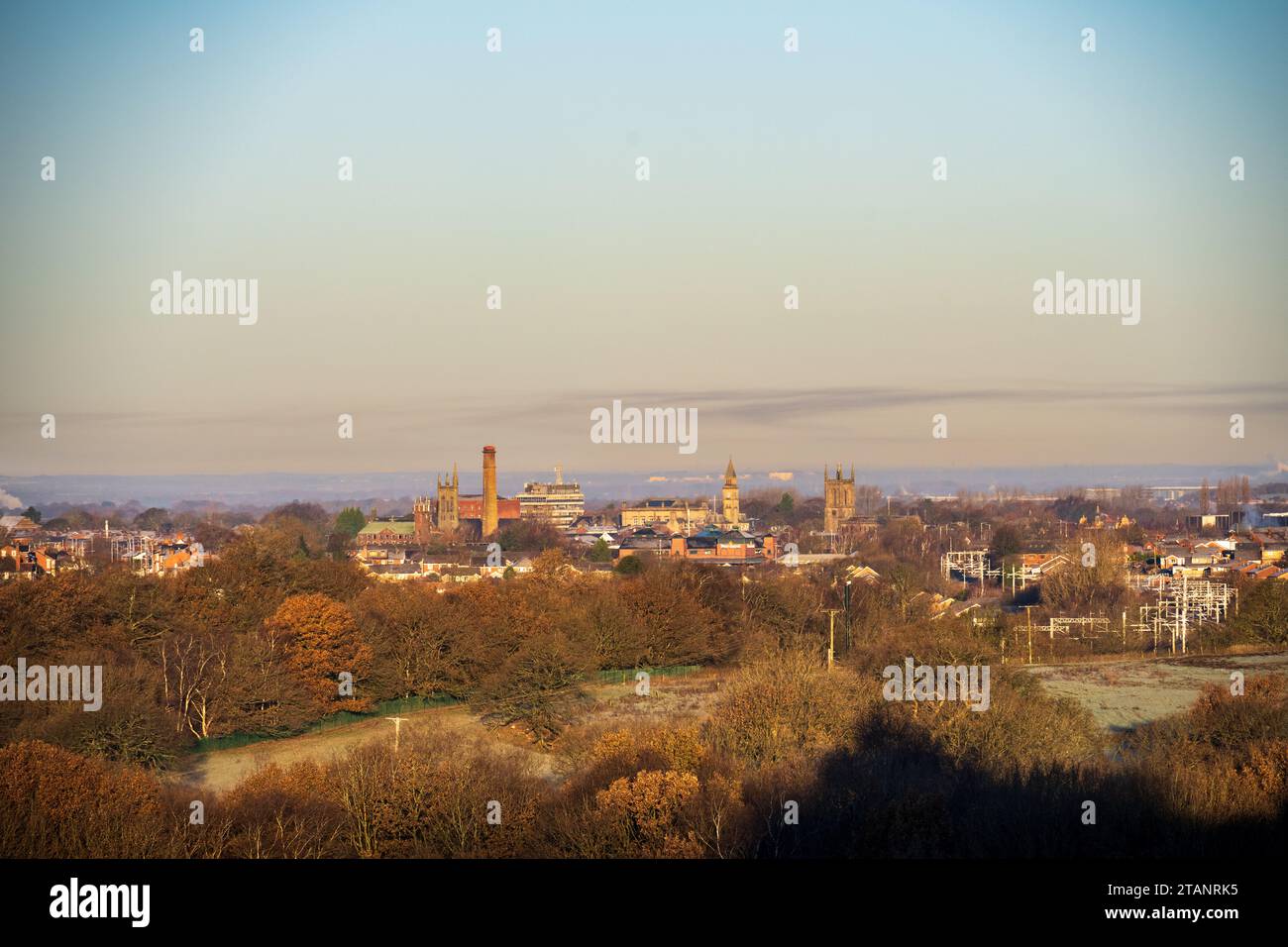 Winter Golf scenes at Chorley Golf Club Lancashire England UK with ...