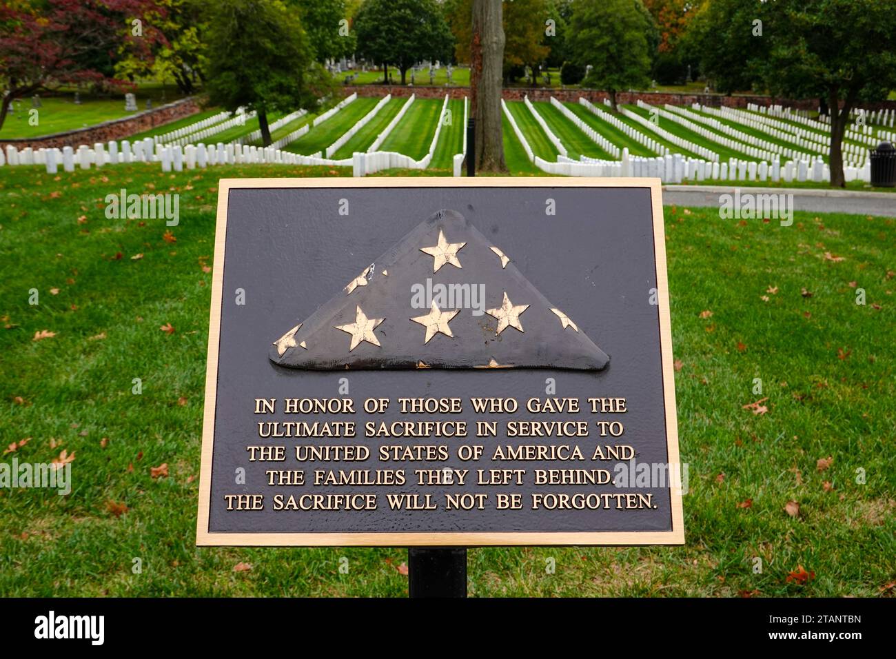 Plaque with folded flag hi-res stock photography and images - Alamy