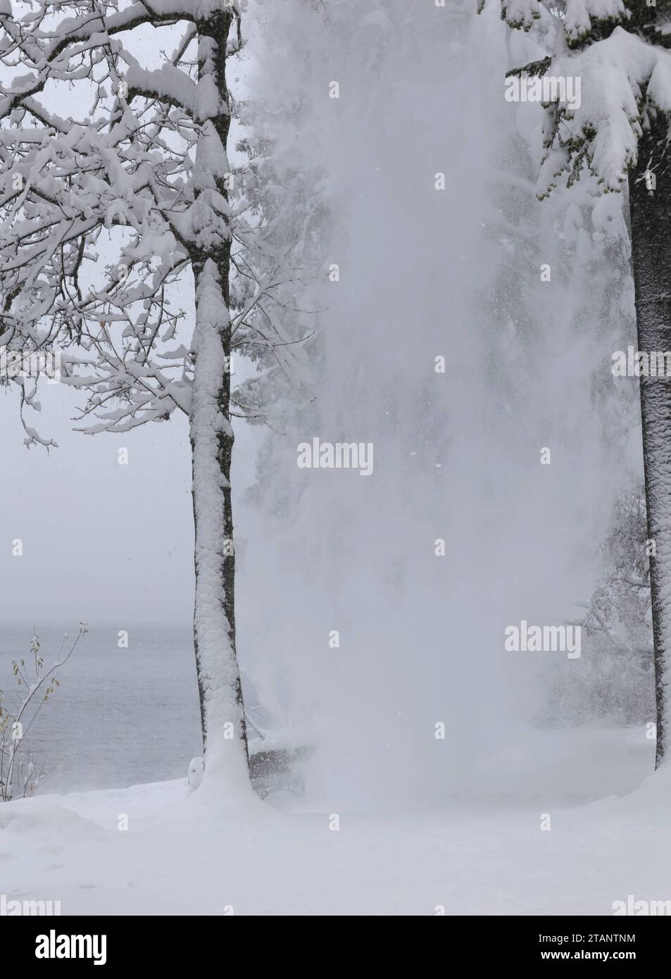 Tutzing, Bayern, Deutschland 02. Dezember 2023: Eine Wintertag in ...