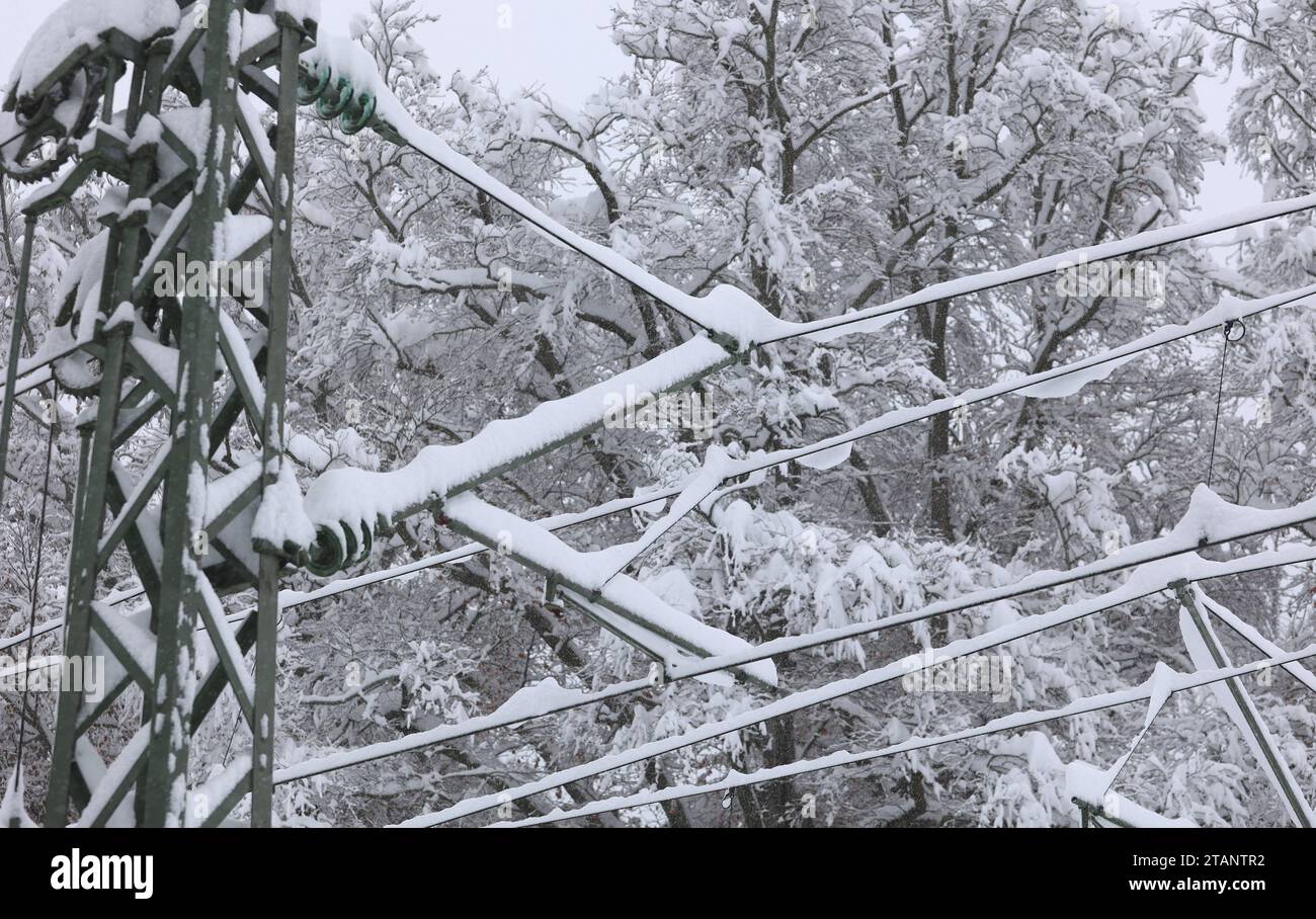 Tutzing, Bayern, Deutschland 02. Dezember 2023: Eine Wintertag in ...