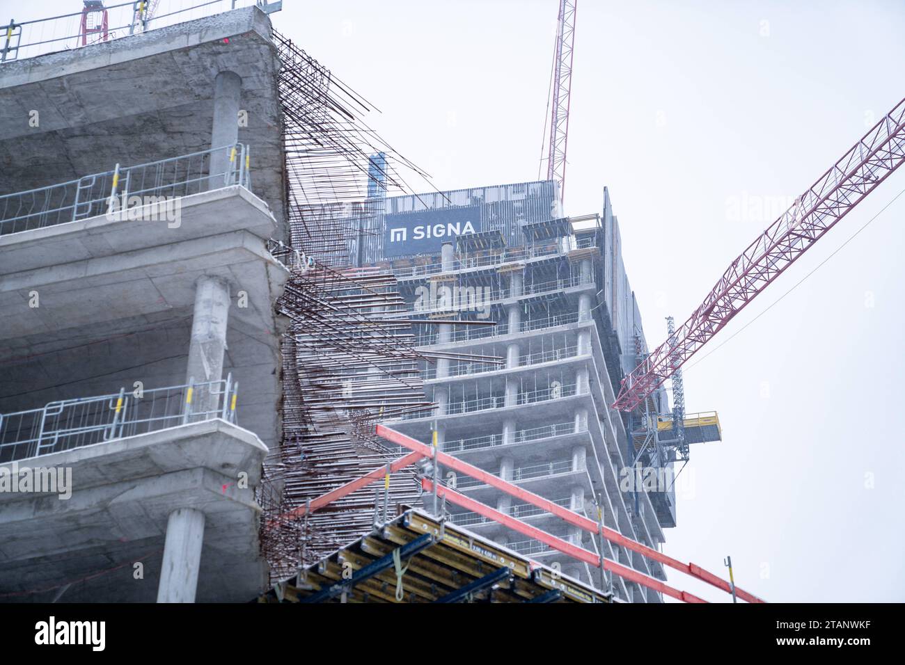 Elbtower in Hamburg - Baustopp im Oktober 2023 Baustelle nach ...