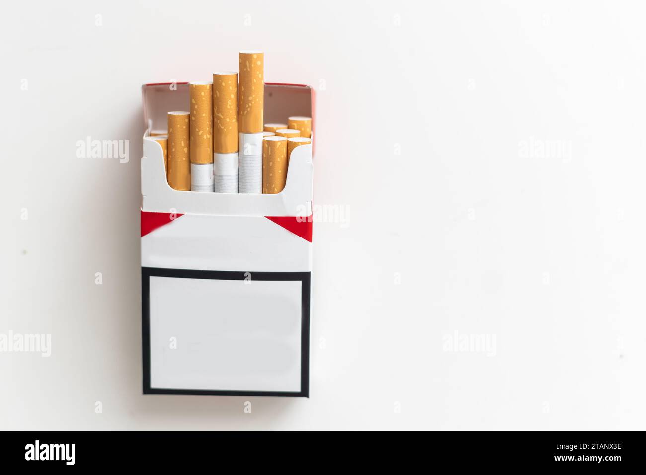 A close up image of a packet of cigarettes.Isolated Stock Photo - Alamy