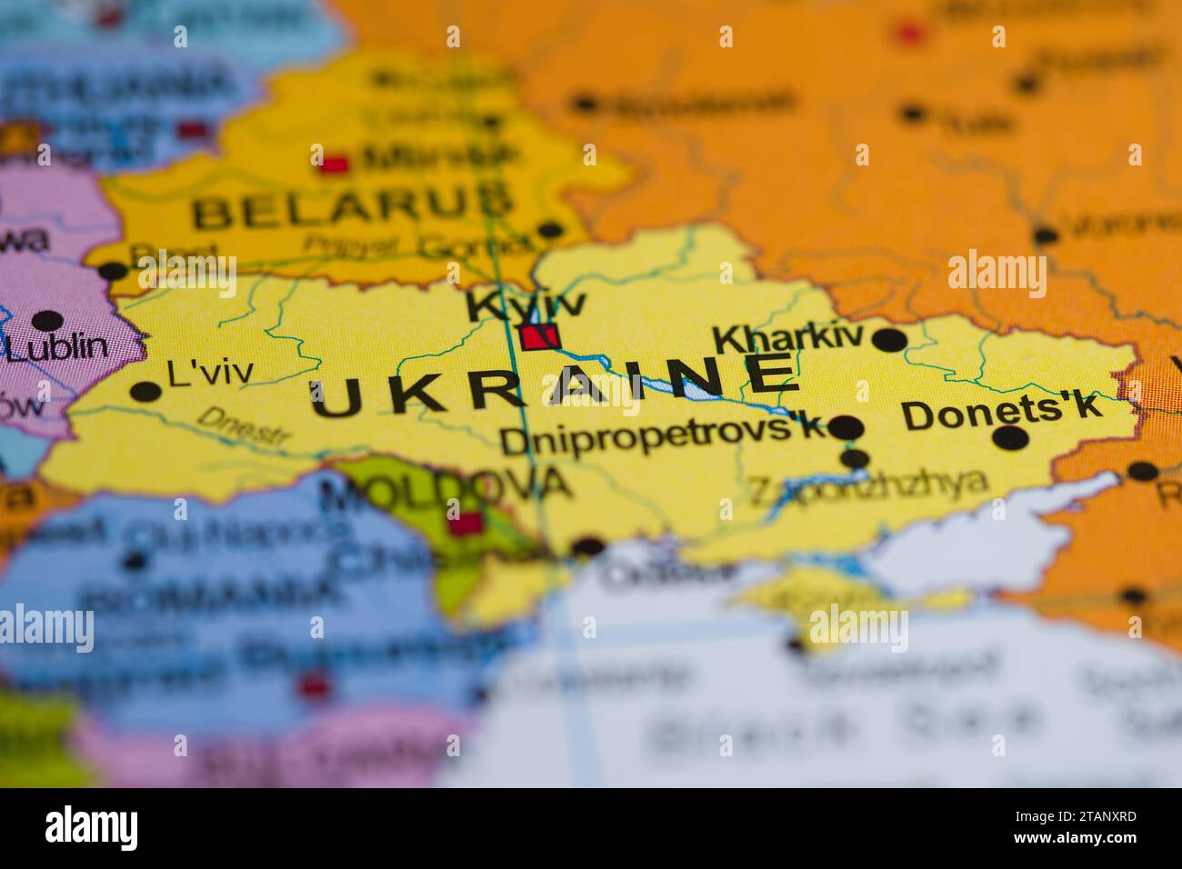 map political cartography colors close-up borders country location ...