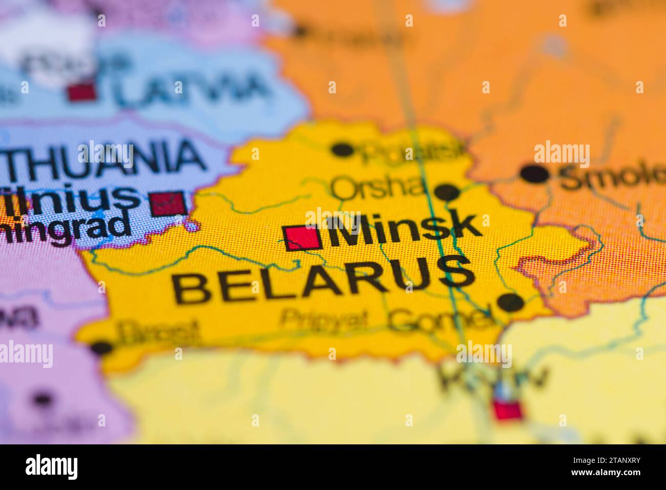 map political cartography colors close-up borders country location ...