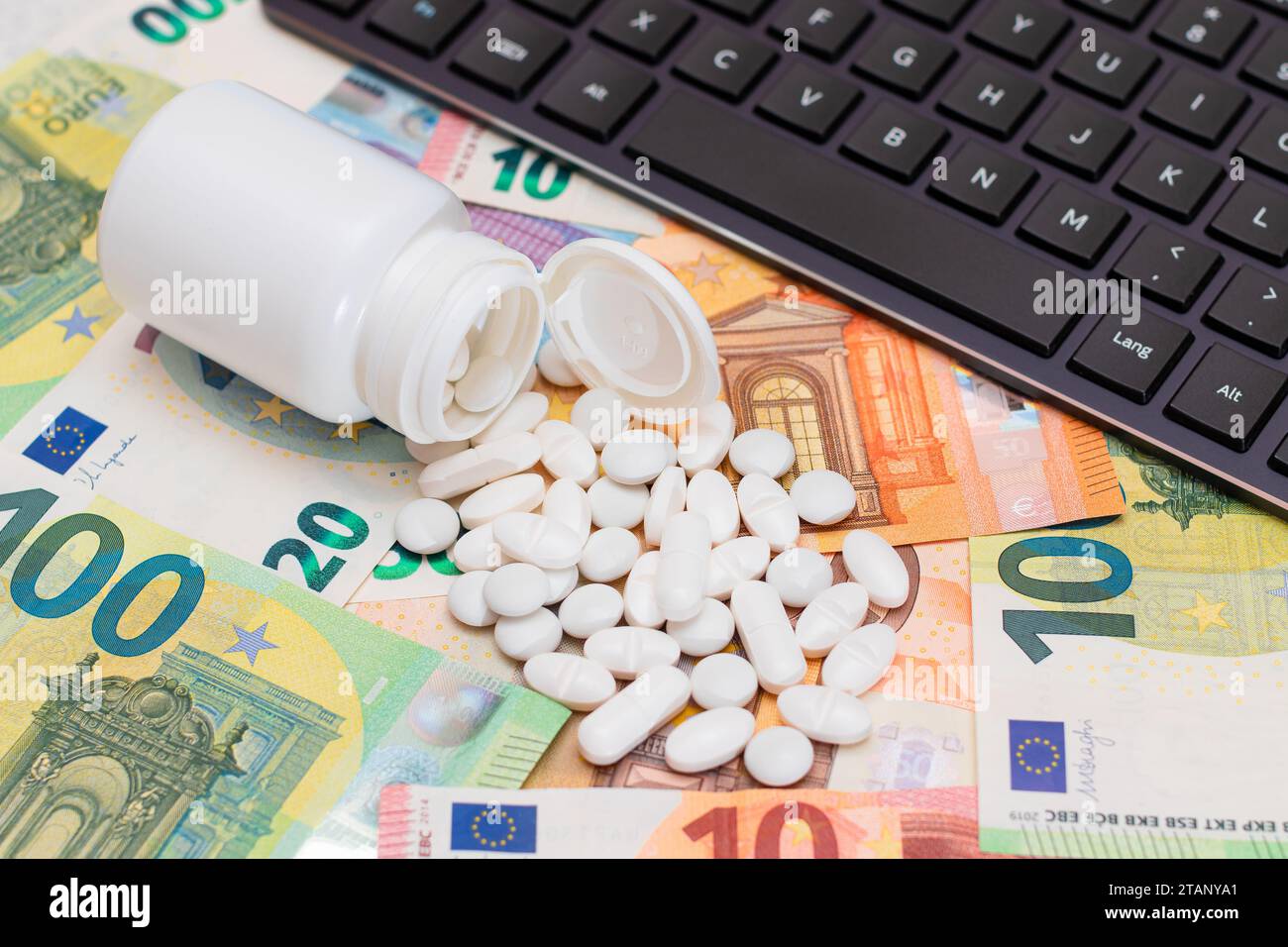 Expensive Medicine and Inflation Concept: Pills and Capsules on the ...