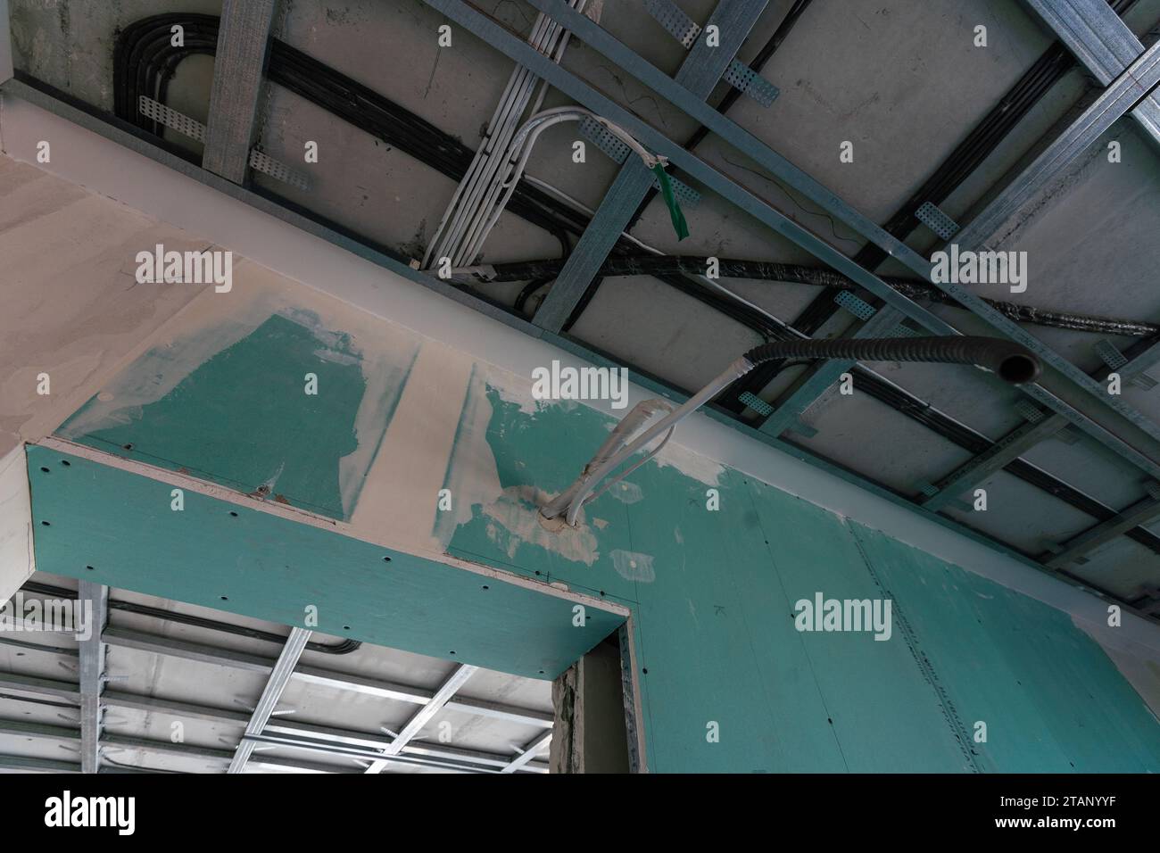 Bottom of the frame mounted ceiling Stock Photo - Alamy
