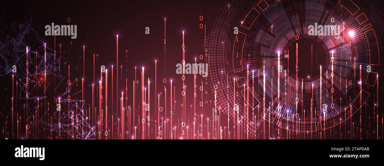 Big Data. Abstract digital futuristic vector illustration on technology ...