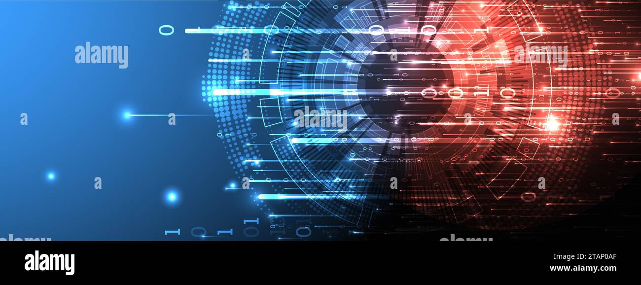 Big Data. Abstract digital futuristic vector illustration on technology ...