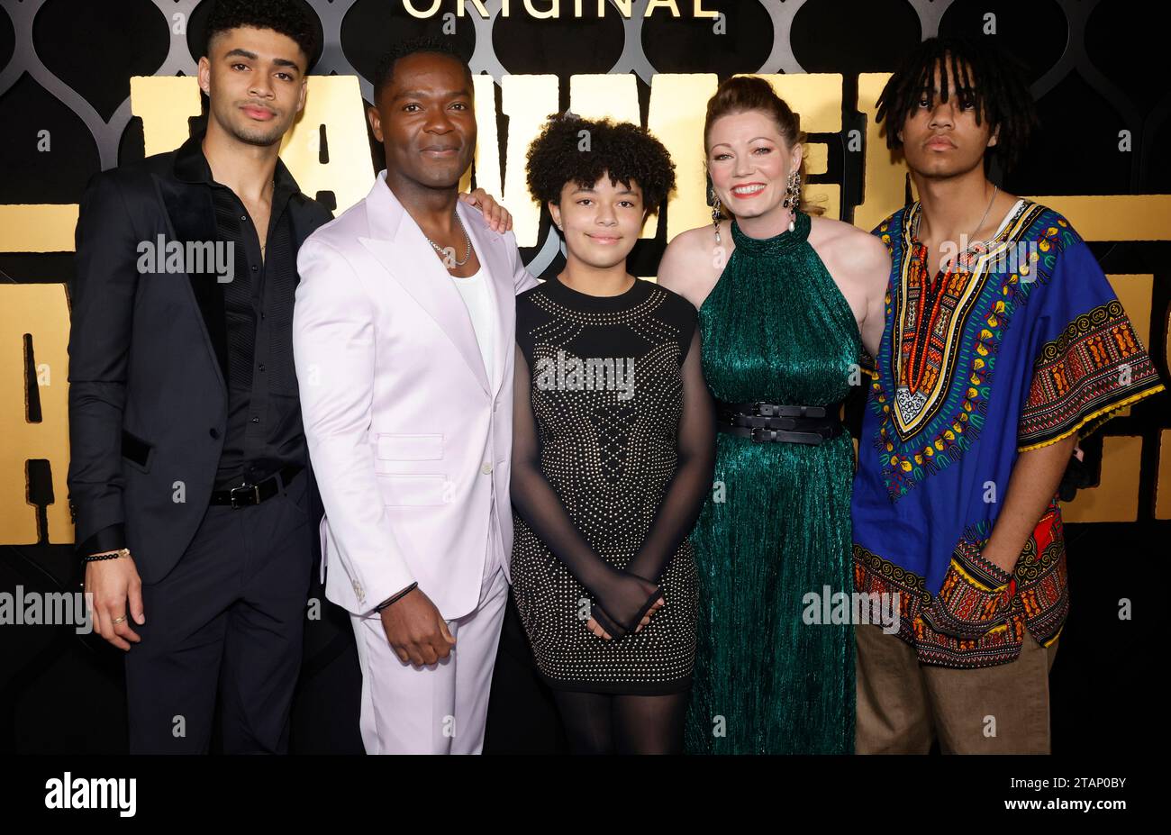 West Hollywood, Ca. 1st Dec, 2023. Asher Oyelowo, David Oyelowo, Zoe ...