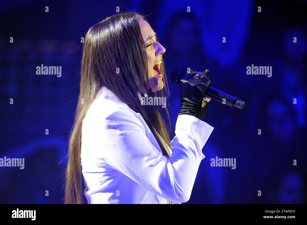 Joy Esquivias im Halbfinale der 13. Staffel der Castingshow The Voice ...