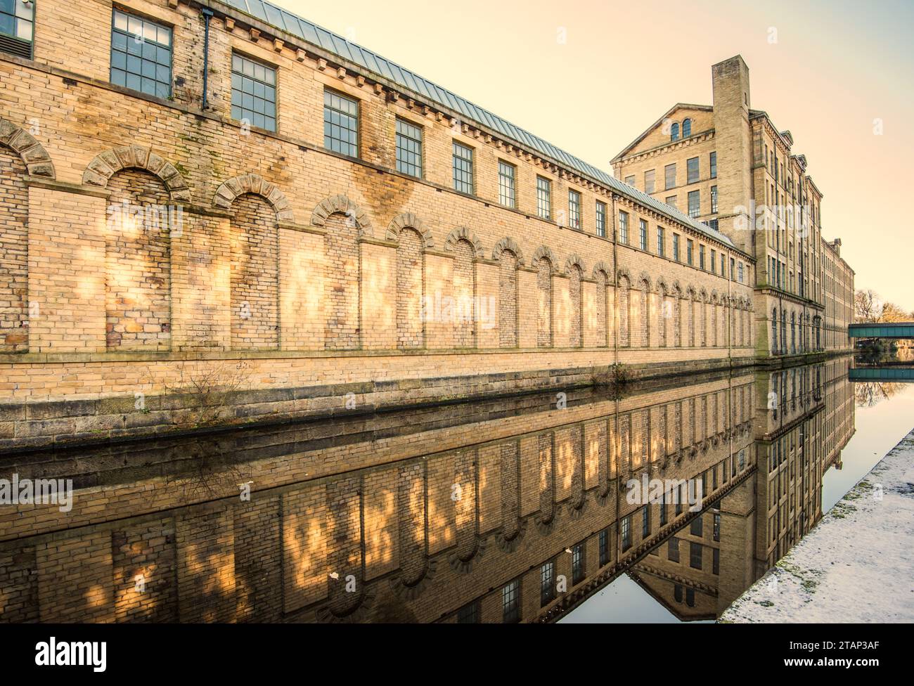 The canal runs between the New Mill (North Block)and the old Mill ...