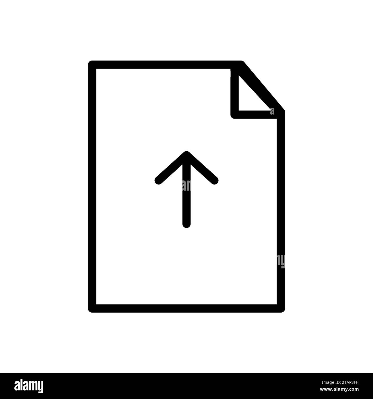 Vector line icon document flat design is available for upload. Simple ...