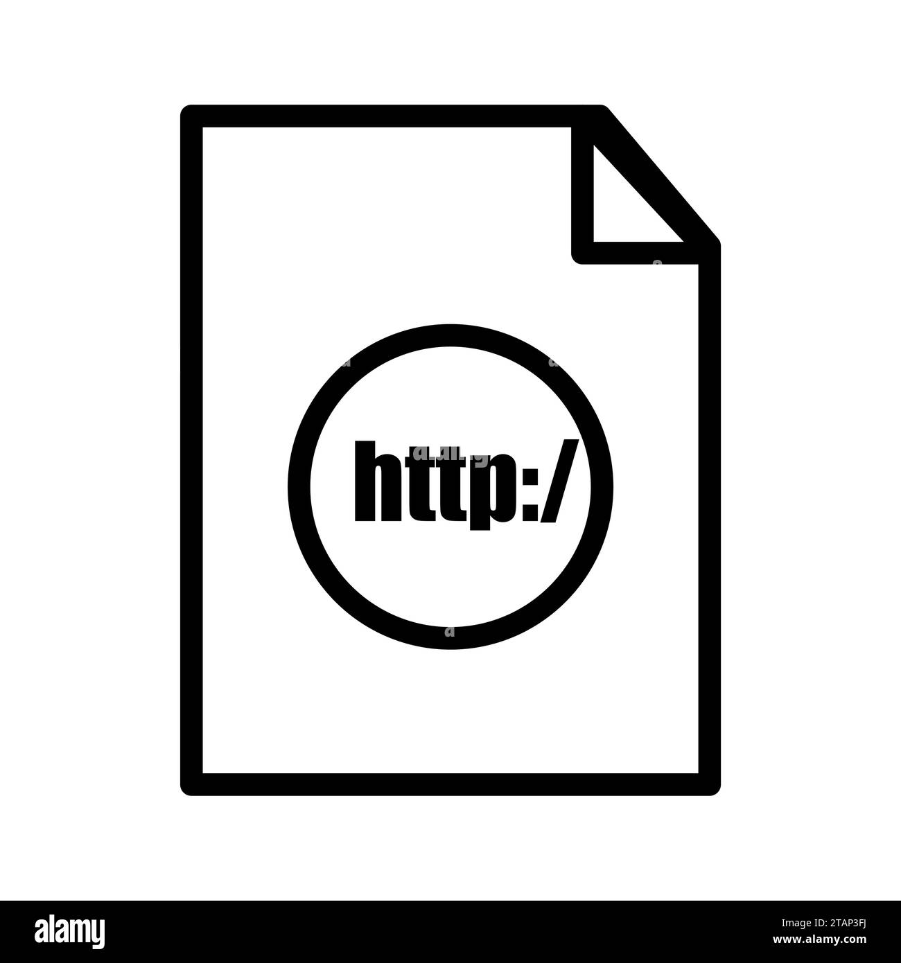 Vector line icon computer icon on the website represents modern technology and the internet ...