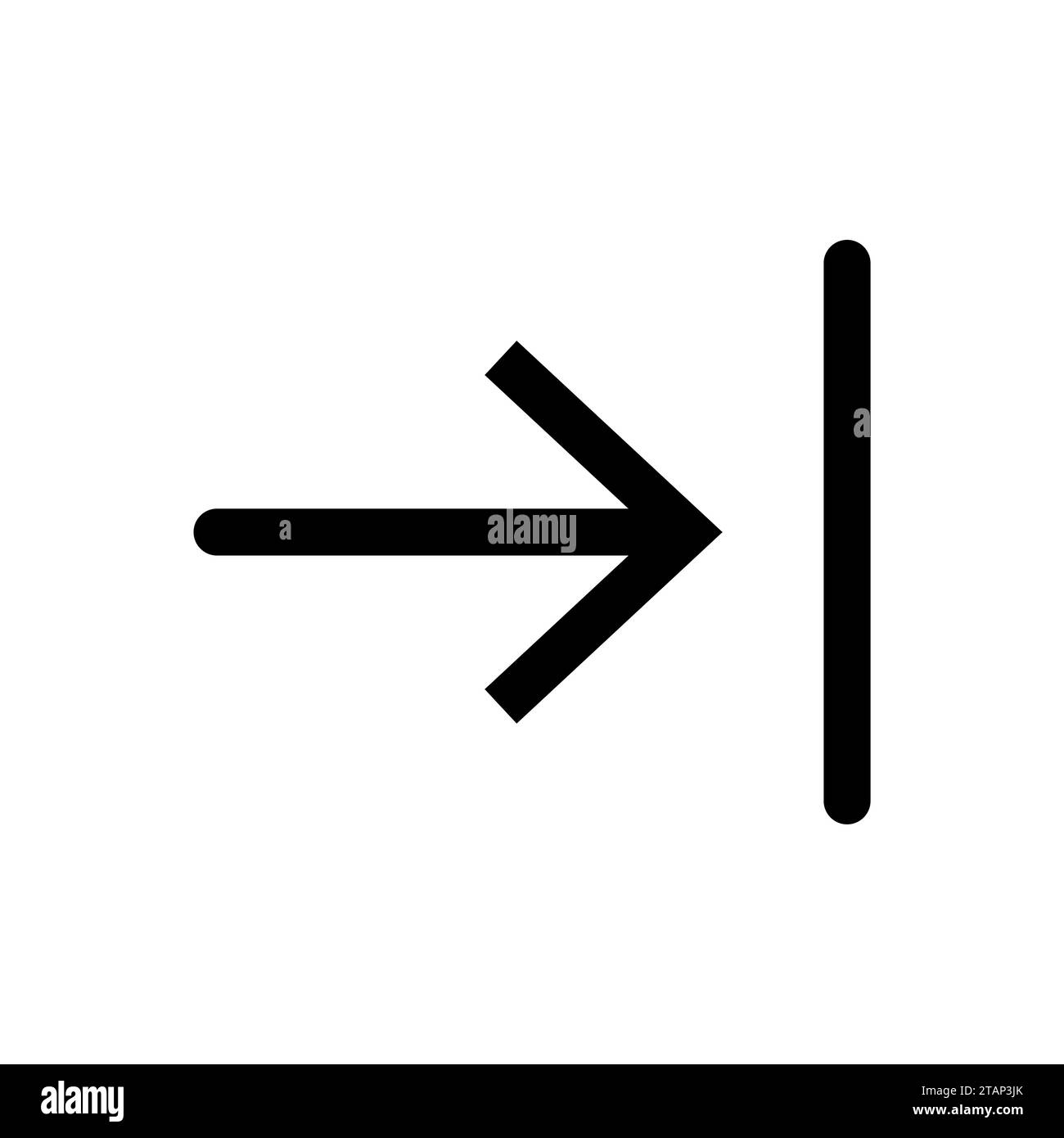 Vector line icon direction arrow to point navigation graphic shows the ...