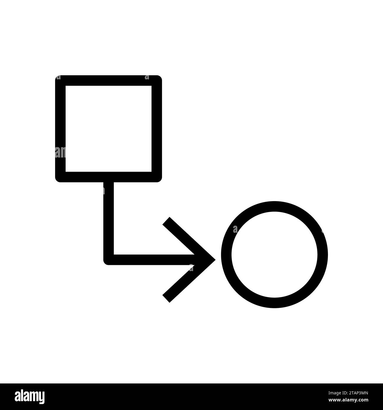 Vector line icon with structure technology manager is responsible for ...