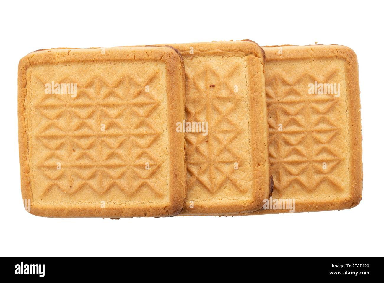 Delicious square shaped cookies. Fresh confectionery biscuit. File ...
