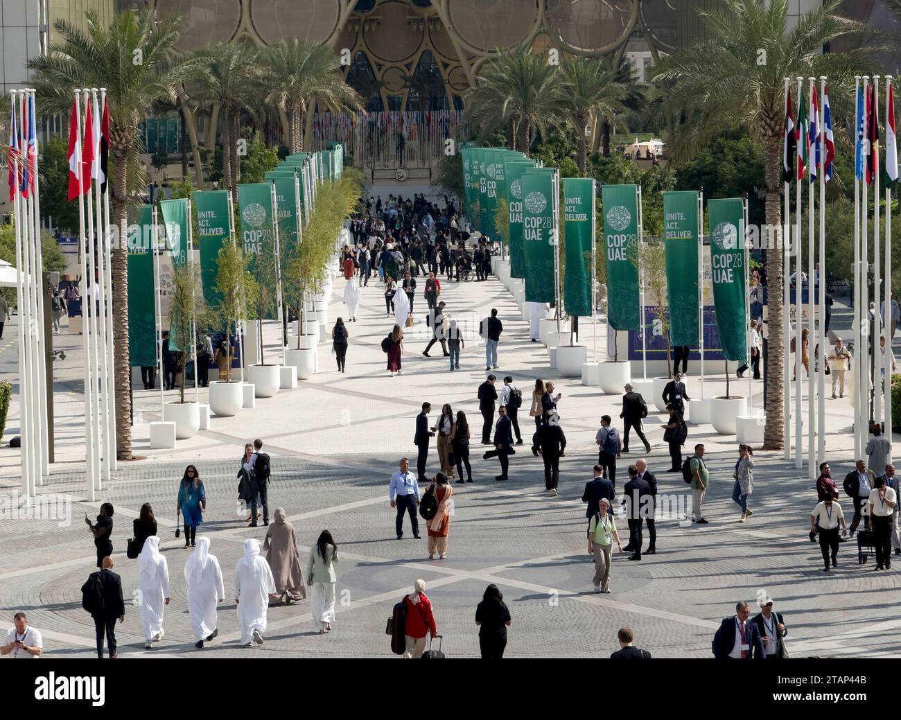 Dubai. 2nd Dec, 2023. This photo taken on Dec. 2, 2023 shows a view of ...