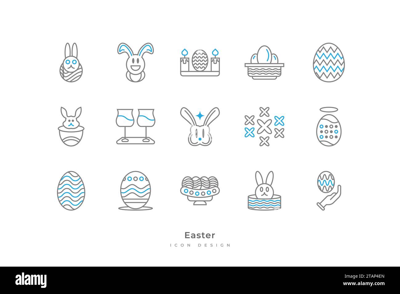 Easter egg happy icons Stock Vector Images - Alamy