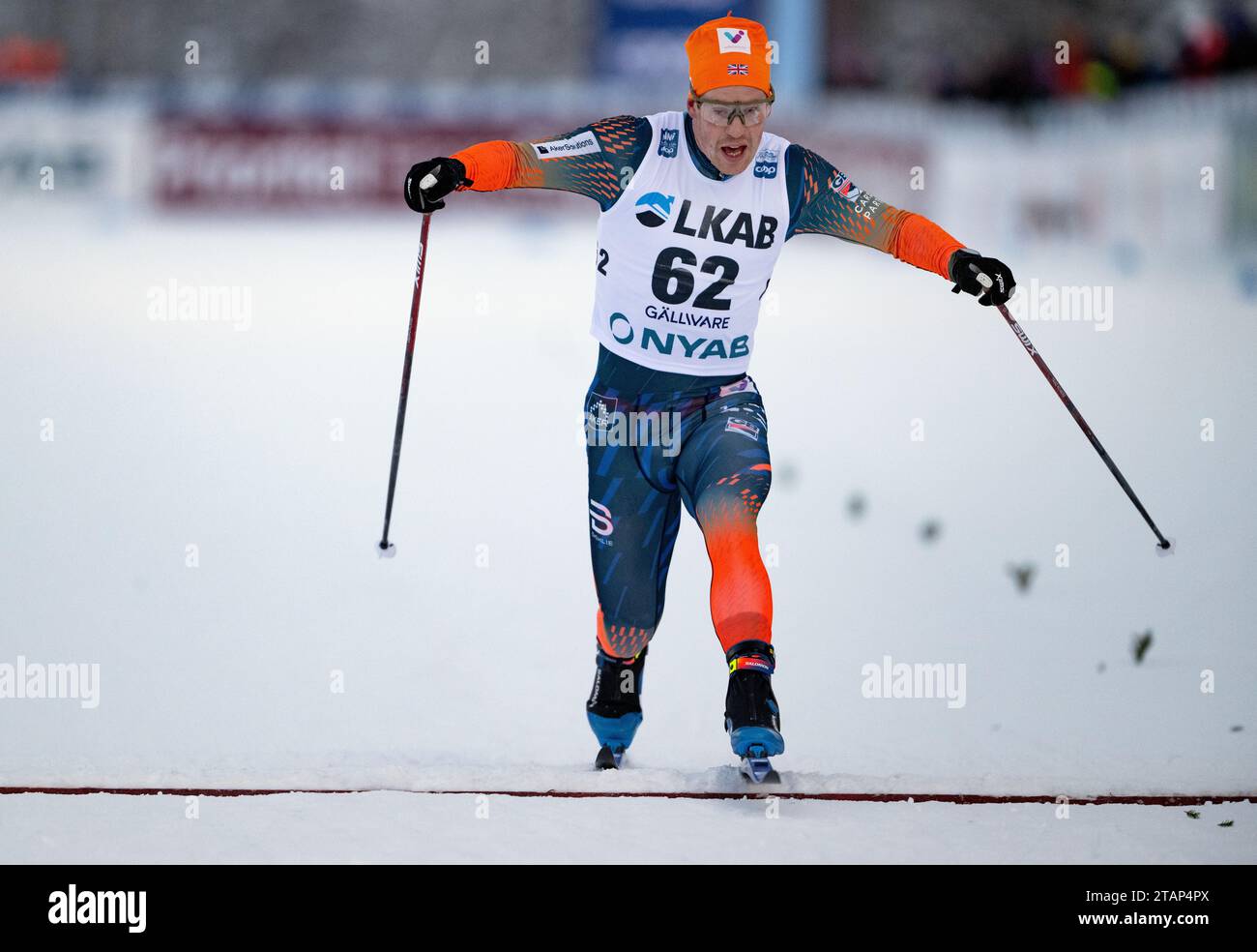 Andrew Musgrave of Great Britain during the Men's 10km at the FIS Cross ...
