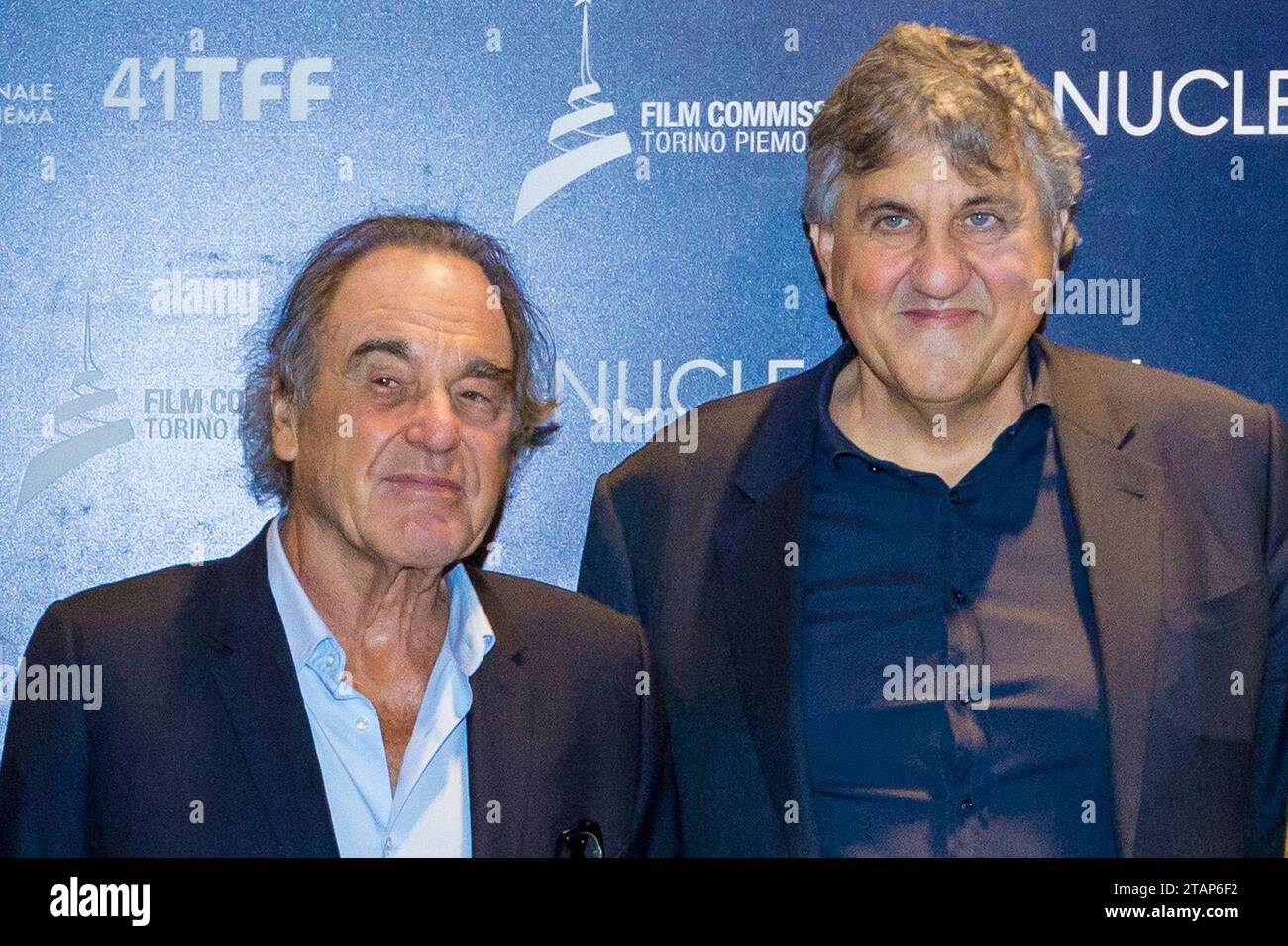 Torino, Italy. 2nd Dec, 2023. American film director Oliver Stone (left ...