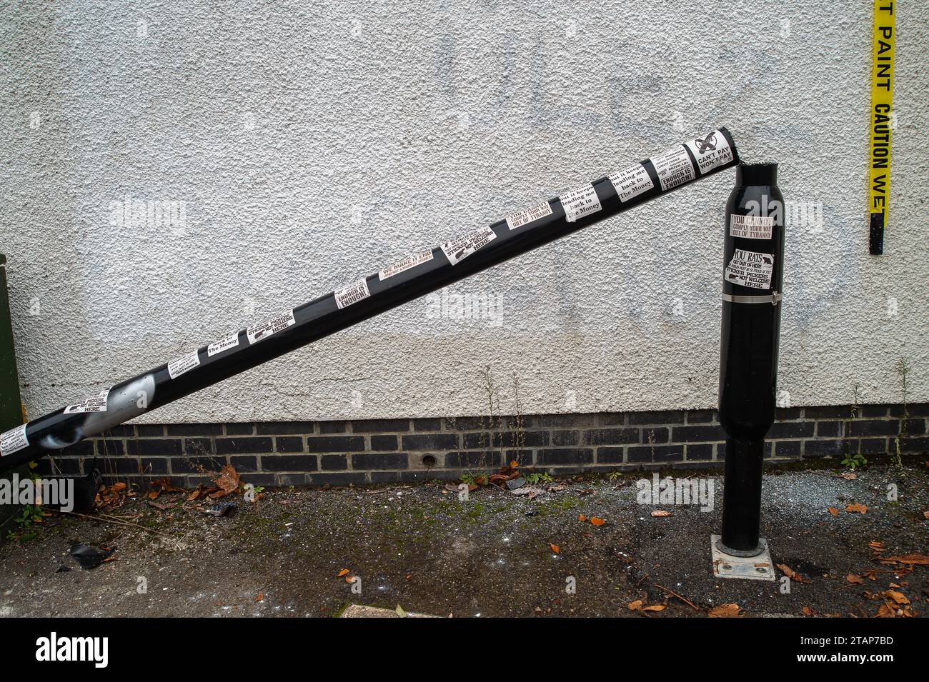 Harefield, UK. 2nd December, 2023. Anti Ultra Low Emission Zone (ULEZ ...