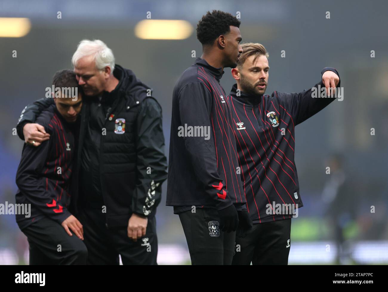 Coventry City's Haji Wright and Matthew Godden ahead of the Sky Bet ...