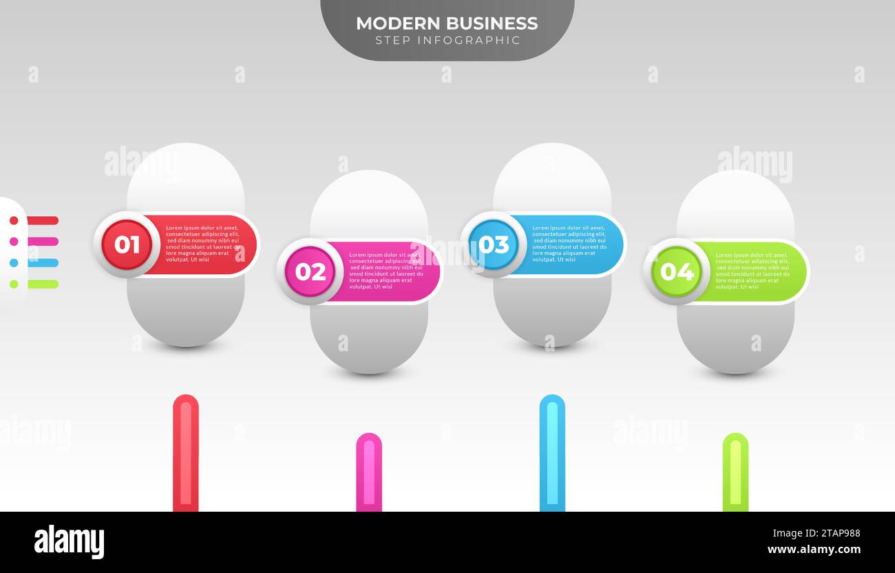 Modern Business Infographic Concept. Infographic Banner for Workflow ...