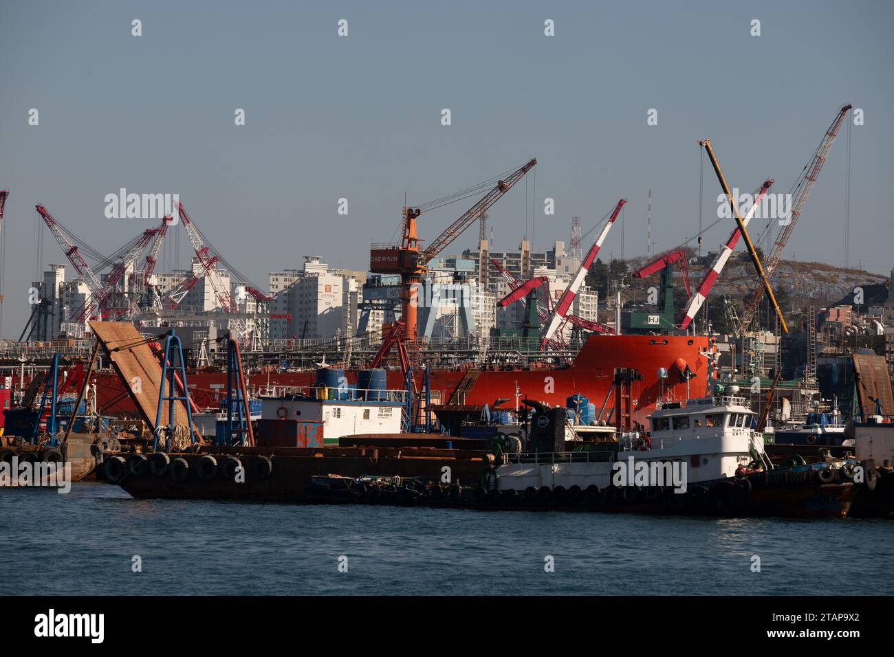 Hanjin Heavy Industries in Busan, South Korea Stock Photo - Alamy