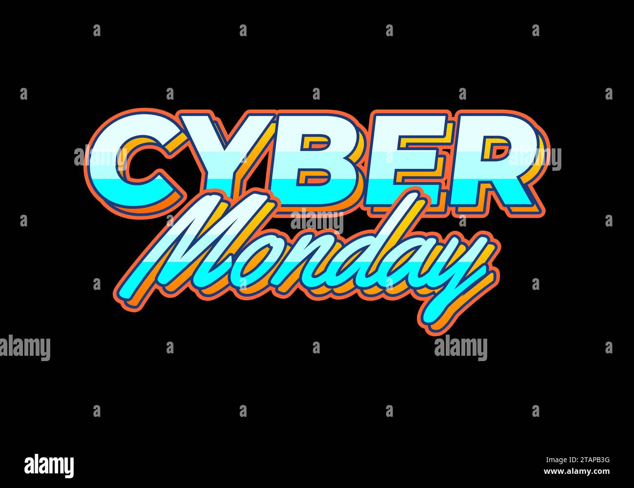 Monday text effect hi-res stock photography and images - Alamy