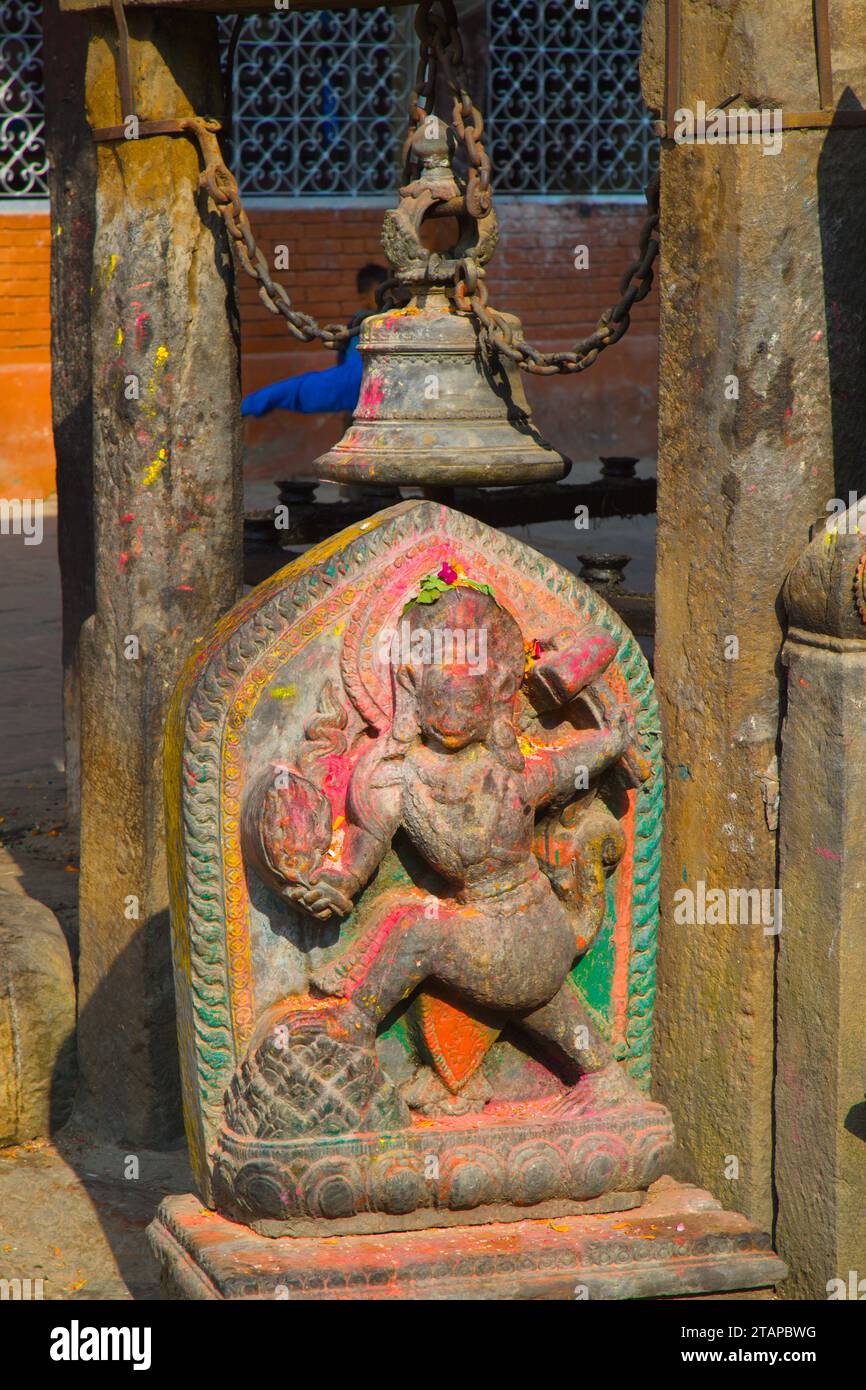 Nepal, Kathmandu Valley, Kirtipur, Bagh Bhairab, hindu temple Stock ...