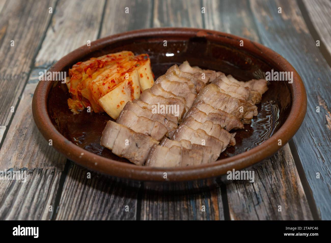 Suyuk, a Korean Traditional Dish Made with Pork Stock Photo - Alamy