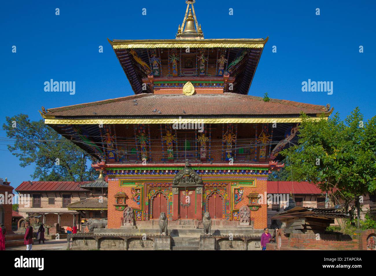 Nepal, Kathmandu Valley, Changu Narayan, hindu temple Stock Photo - Alamy